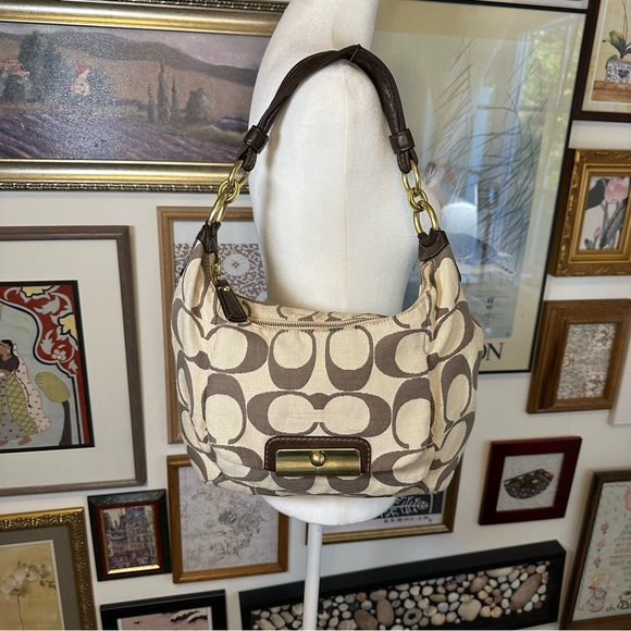 Coach | Bags | Coach Kristin Signature Hobo Bag Euc 6817 | Poshmark